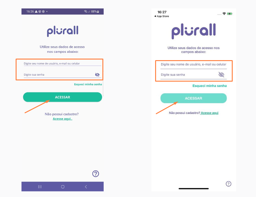 Como realizar o primeiro acesso no aplicativo do Plurall – Central de ajuda do Plurall