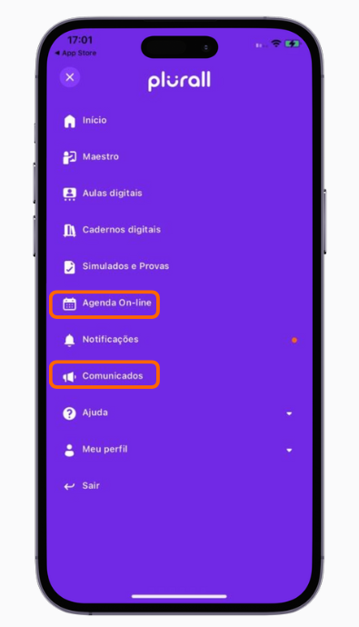 Como acessar comunicados e agendas no aplicativo Plurall – Central de ajuda do Plurall