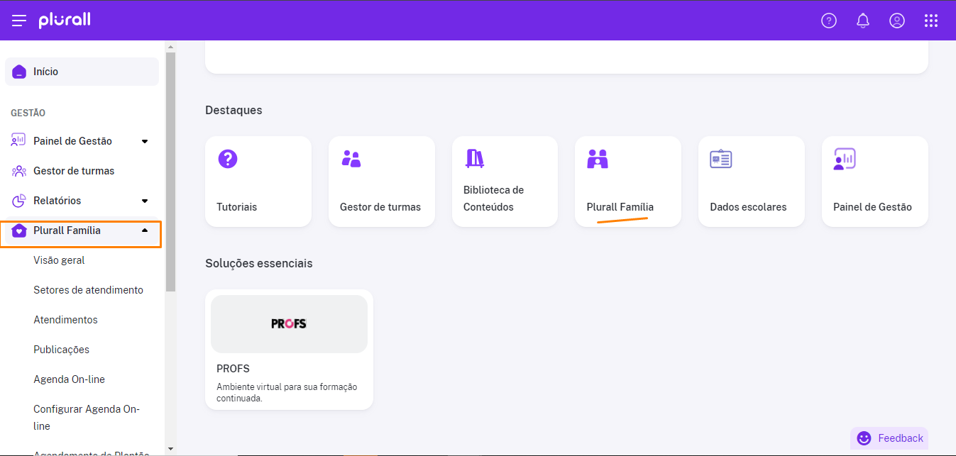 Como realizar atendimentos no Plurall Família – Central de ajuda do Plurall