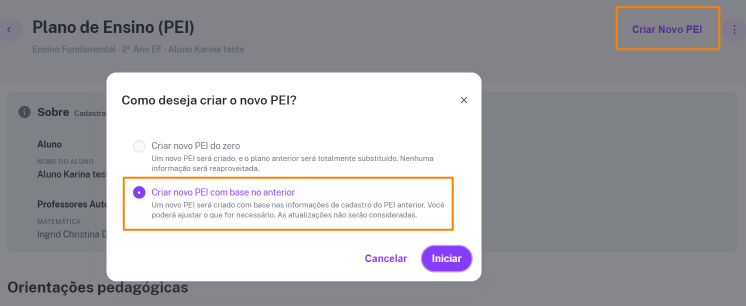 Como criar um PEI (Plano de Ensino Individualizado) no Plurall ...